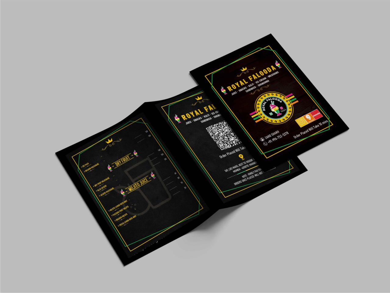 Food Menu Design Services Mumbai | G-Tech Graphic